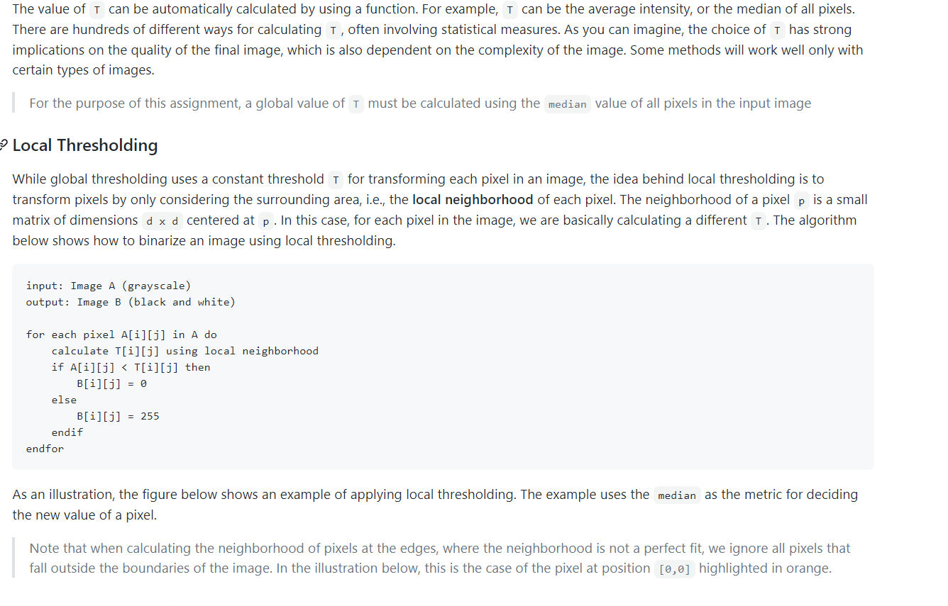 Solved In computer vision, image binarization, a.k.a. | Chegg.com