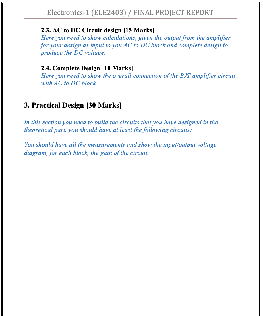 Solved Amplify and rectify AC signal Final Project | Chegg.com