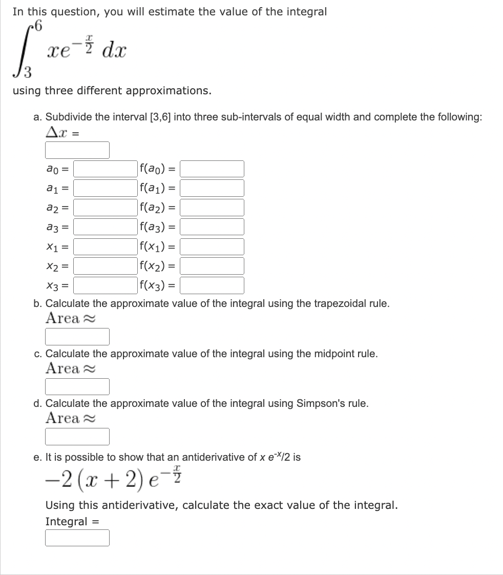 Solved In this question, you will estimate the value of the | Chegg.com