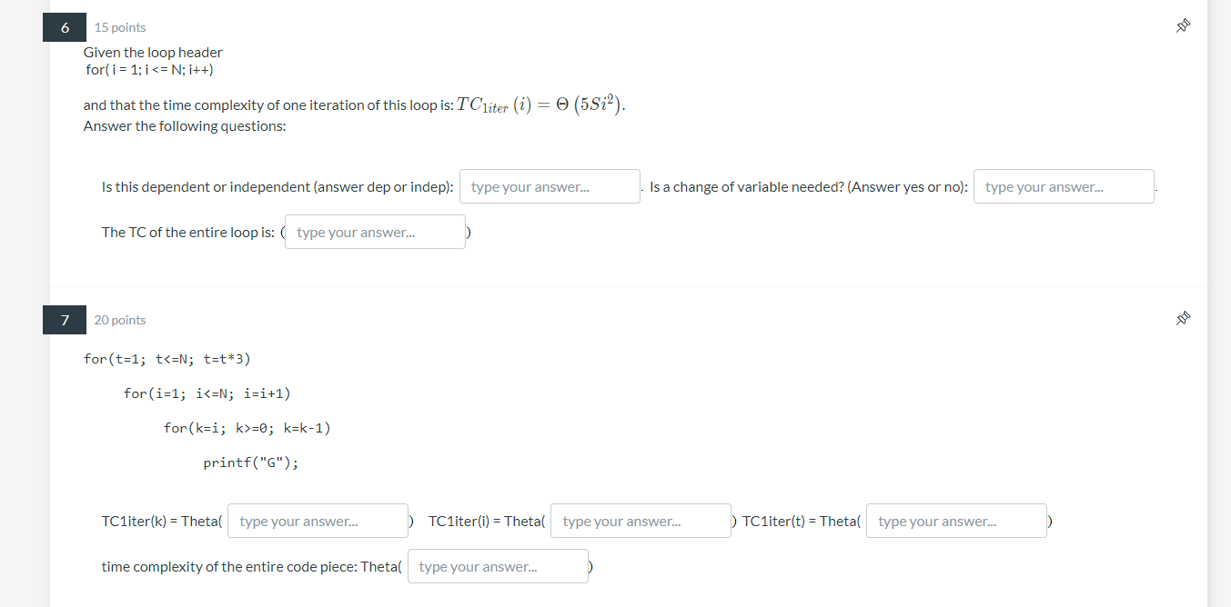 Solved 6 15 points Given the loop header for(i = 1; i