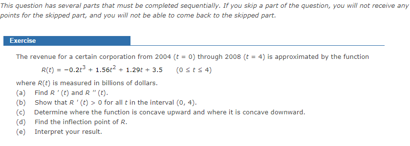 Solved This question has several parts that must be | Chegg.com