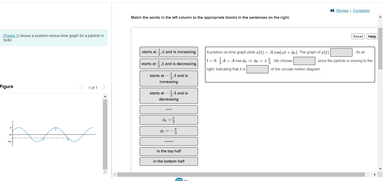 Solved Match the words in the left column to the appropriate | Chegg.com