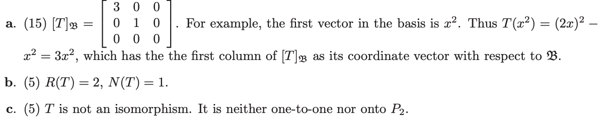 Solved Linear Algebra: Answer given but could you please | Chegg.com