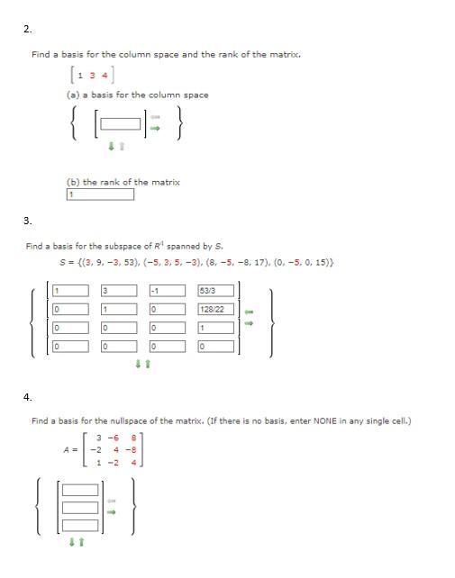 Solved Find a basis for the column space and the rank of the | Chegg.com