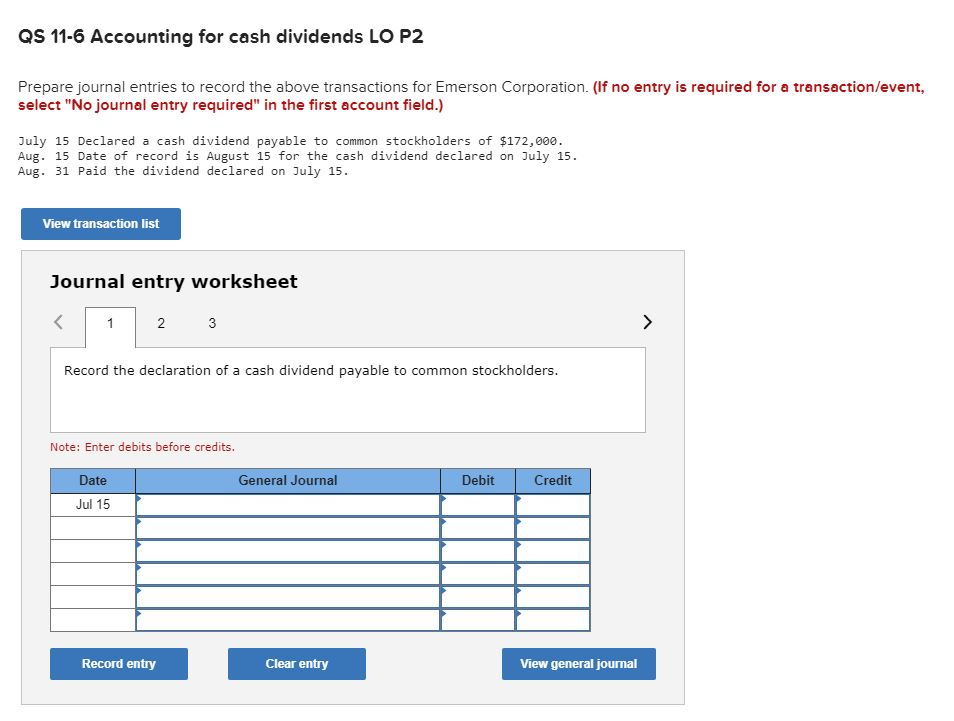 Accounting Dividends