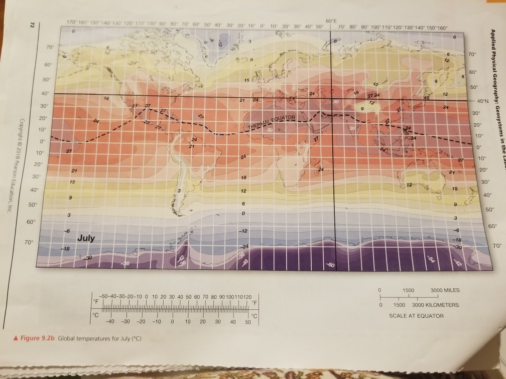 Solved SECTION 2 Global Surface Temperature Map Analysis | Chegg.com
