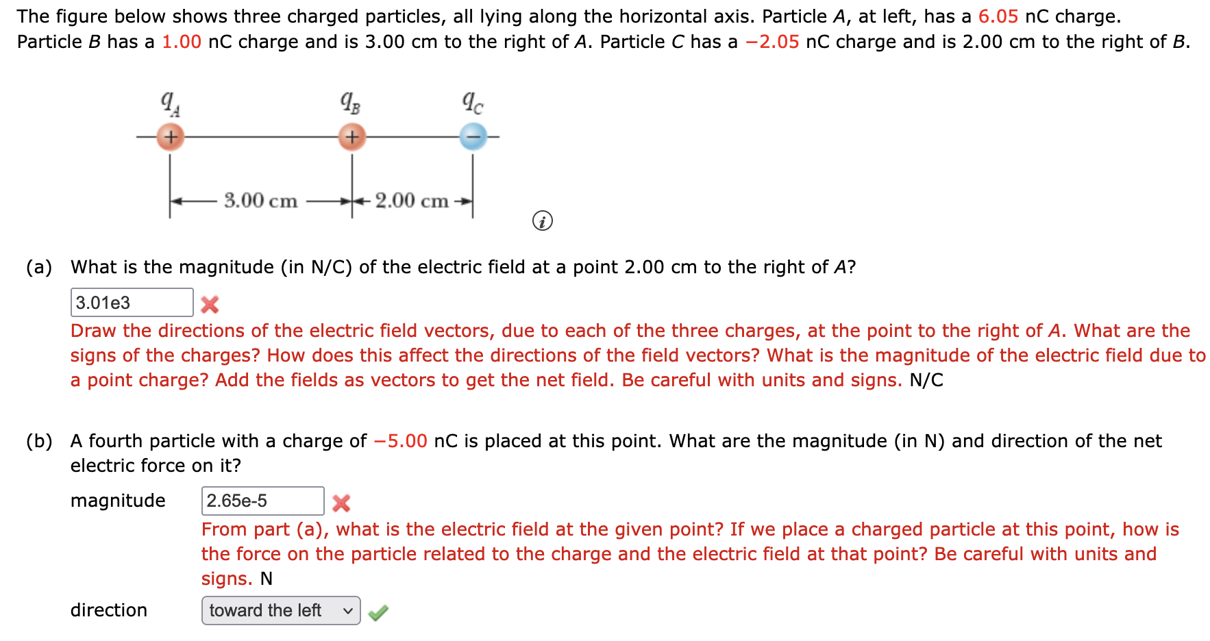 Solved The figure below shows three charged particles, all | Chegg.com