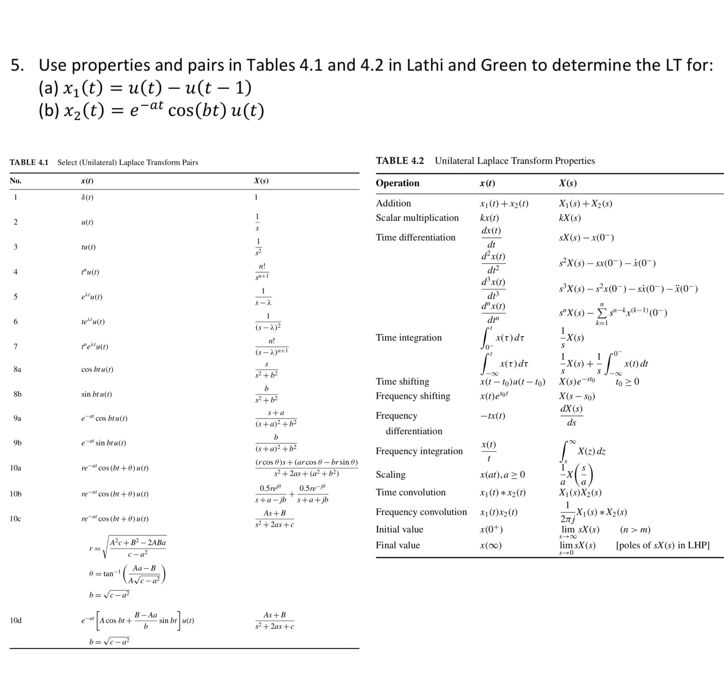 Solved Use properties and pairs in Tables 4.1 ﻿and 4.2 ﻿in | Chegg.com