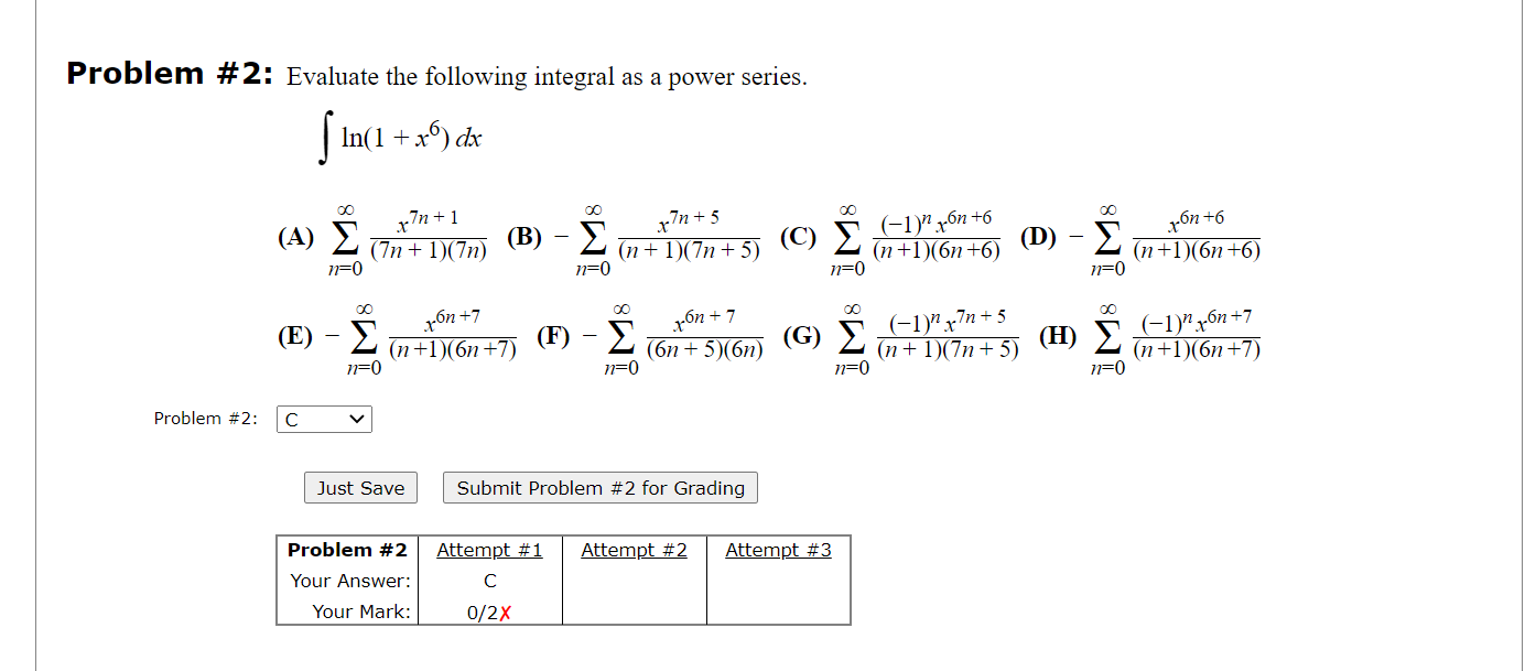 Solved Problem #2: Evaluate the following integral as a | Chegg.com