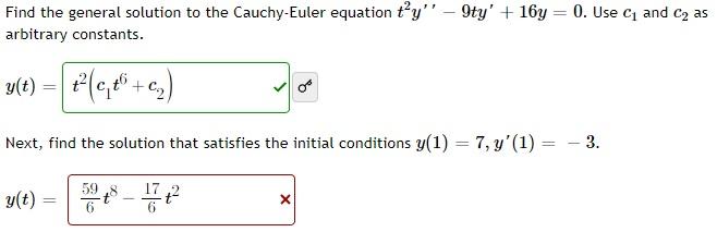 Solved Find the general solution to the Cauchy-Euler | Chegg.com
