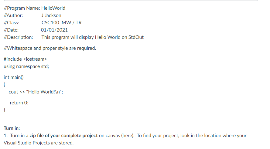 Solved Write a C++ application named WhoAml that uses a | Chegg.com