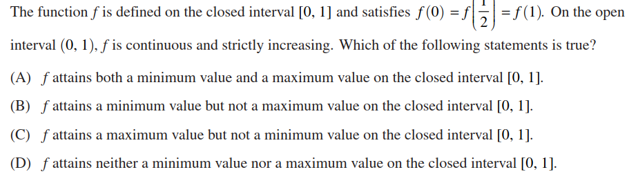 Solved The function f is defined on the closed interval [0, | Chegg.com