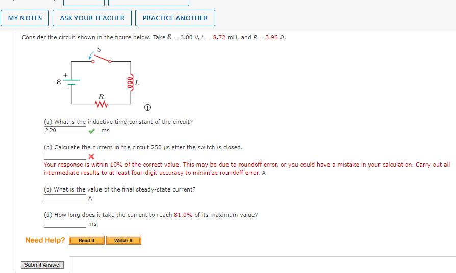 Solved onsider the circuit shown in the figure below. Take | Chegg.com