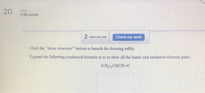 Solved 20 2 2.50 points 2 attempts left Check my work Click | Chegg.com