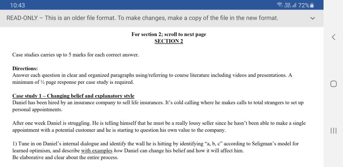 Solved 10:43 Yonal 72% READ-ONLY - This is an older file | Chegg.com