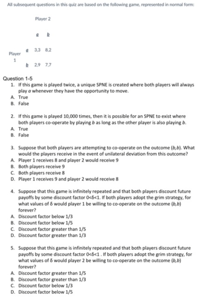 Solved All subsequent questions in this quiz are based on | Chegg.com