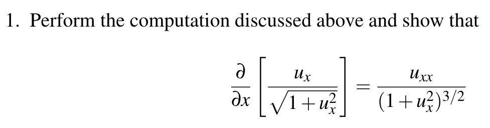Solved 1. Perform the computation discussed above and show | Chegg.com