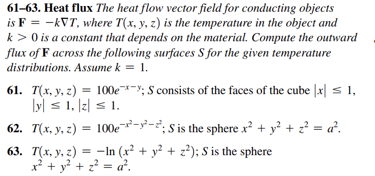 Solved 61-63. Heat flux The heat flow vector field for | Chegg.com