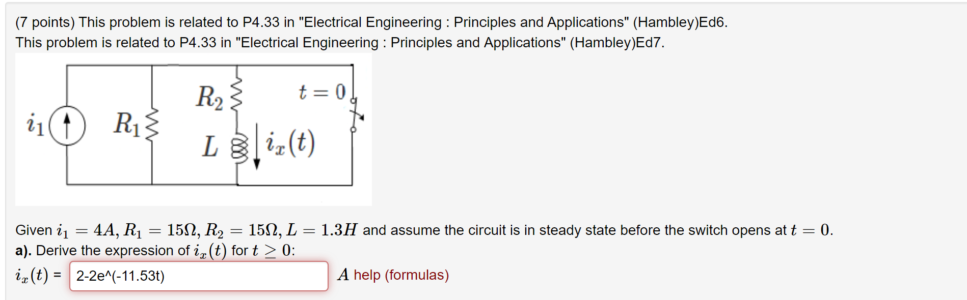 Solved (7 points) This problem is related to P4.33 in | Chegg.com