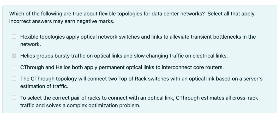 Solved Which of the following are true about flexible | Chegg.com