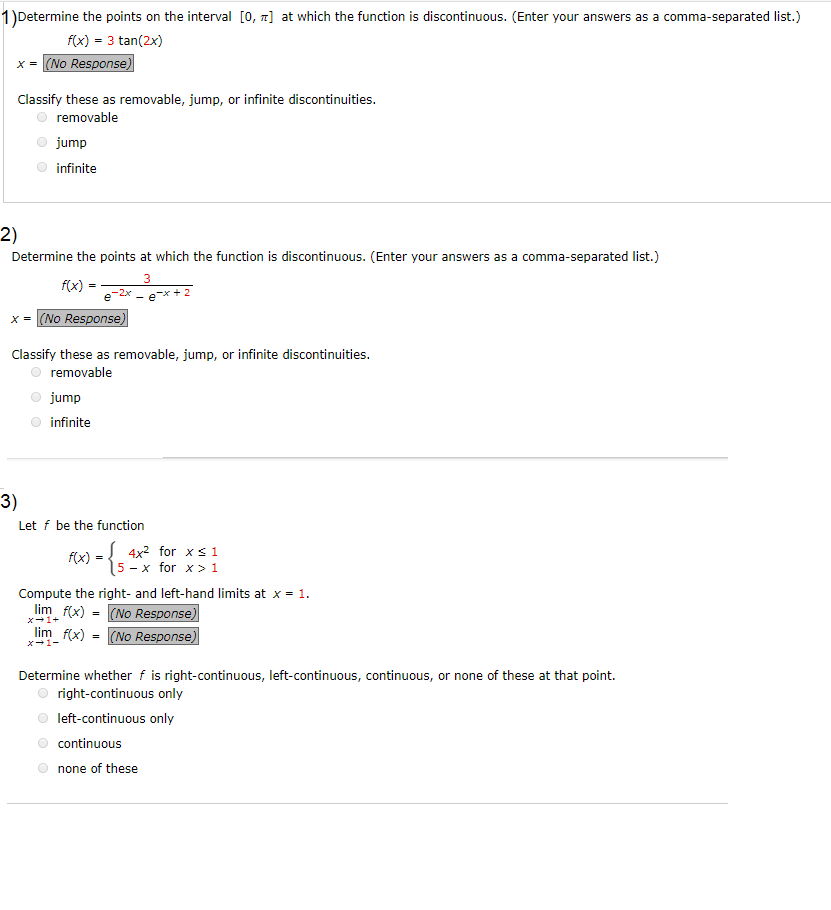 Solved 1)Determine the points on the interval [0, 1] at | Chegg.com