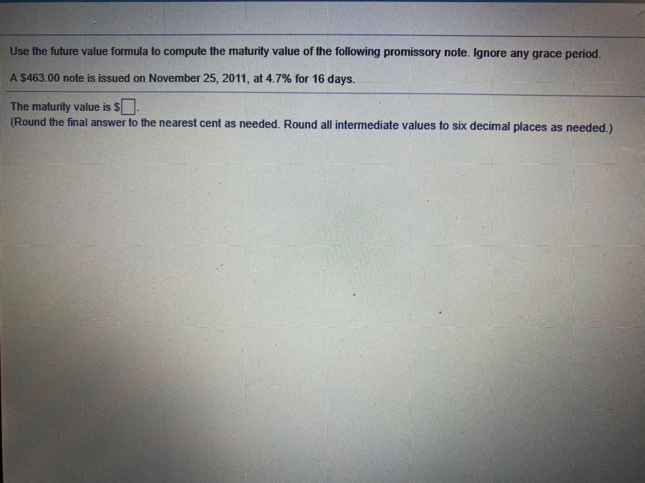 Solved Use the future value formula to compute the maturity | Chegg.com