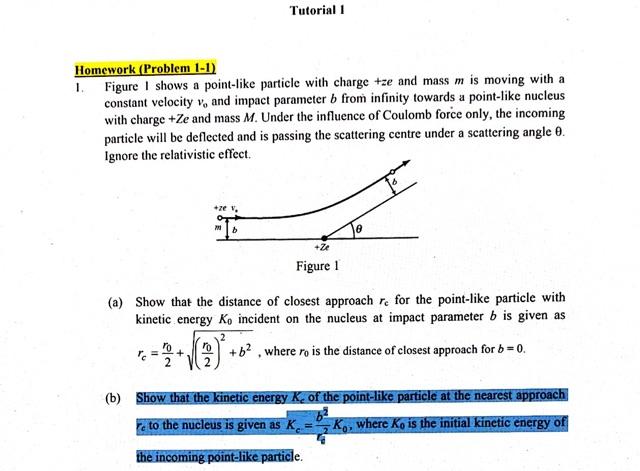 Tutorial 1 Homework (Problem 1-1) 1. Figure I shows a | Chegg.com