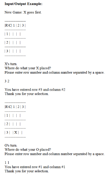 Solved Define a class called TicTacToe. An object of type | Chegg.com