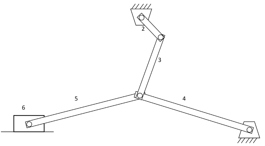 Solved The 6-piece mechanism, Toggle Mechanism type, in the | Chegg.com Solved The 6-piece mechanism, Toggle Mechanism type, in the | Chegg.com