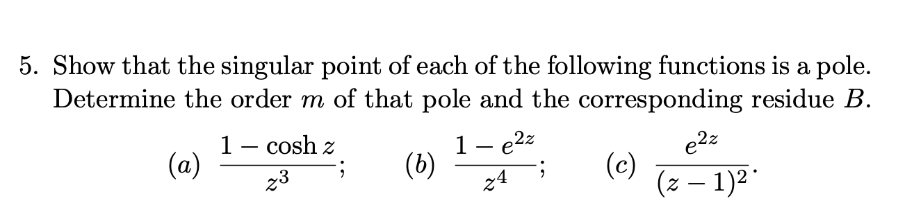 Solved 5. Show that the singular point of each of the | Chegg.com
