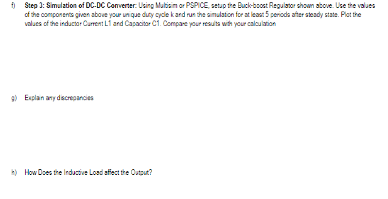 Solved Question 2: Design of a DC-DC ConverterLast 2 of MDC | Chegg.com