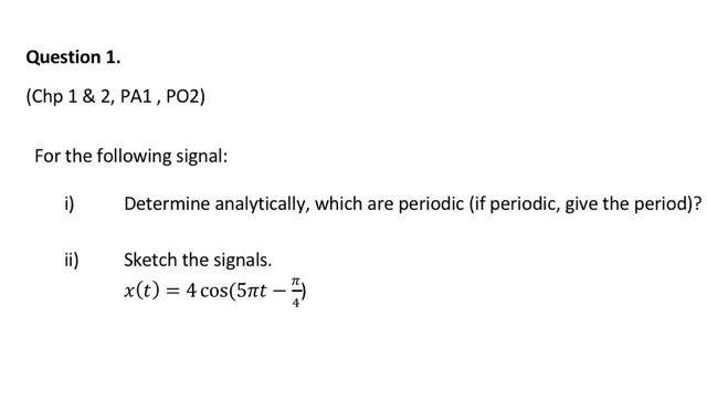 Solved Question 1. (Chp 1 \& 2, PA1,PO2) For the following | Chegg.com