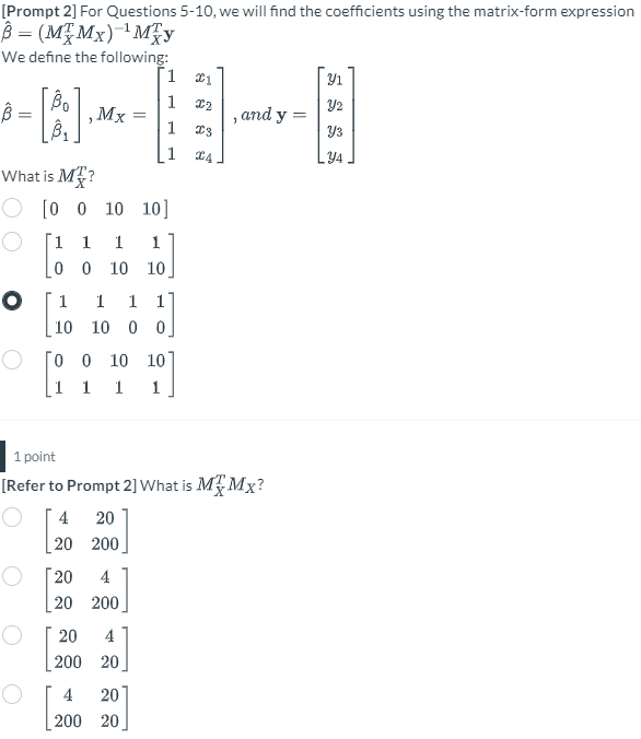 Solved [Prompt 2] ﻿For Questions 5-10, ﻿we will find the | Chegg.com