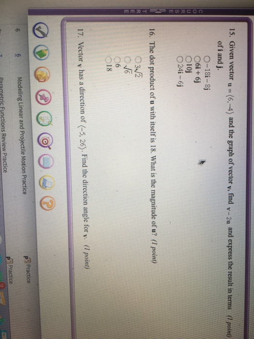 Solved LI -5 Modeling Linear and Projectile Motion Practice | Chegg.com