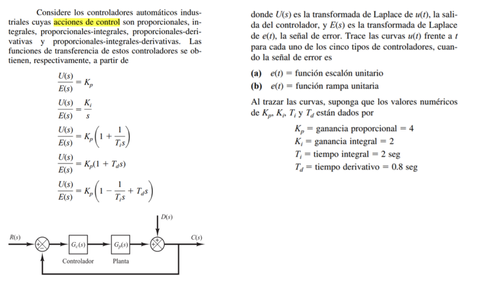 Considere los controladores automáticos | Chegg.com