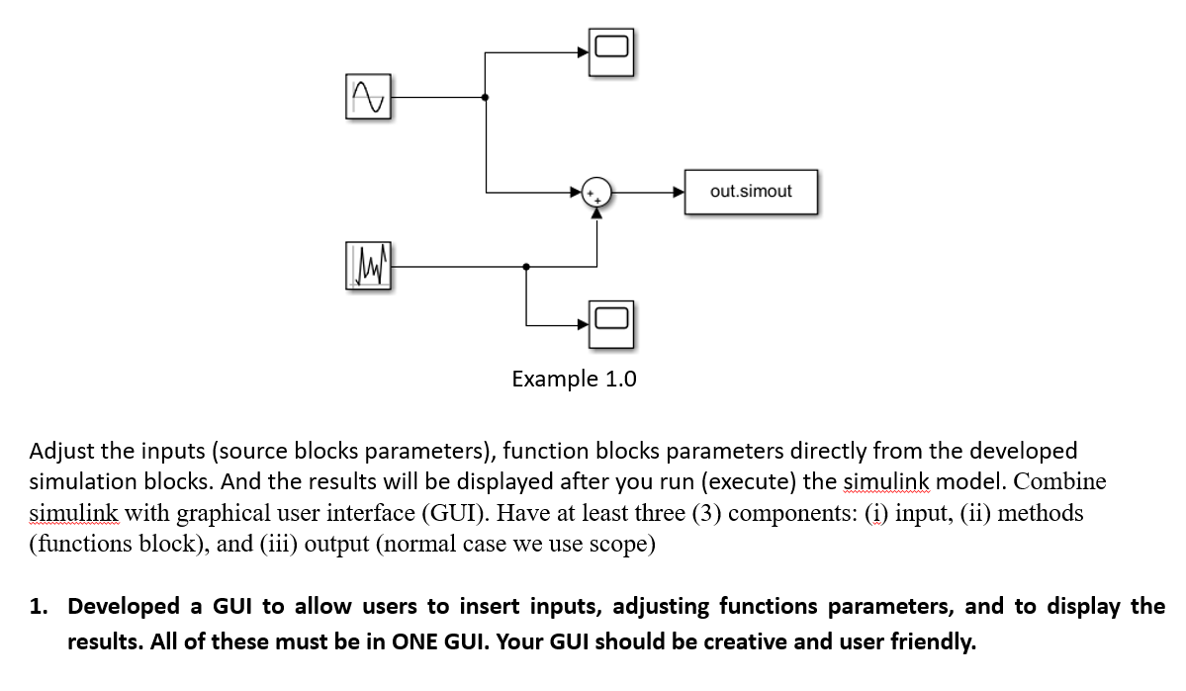 Solved out.simout - mo Example 1.0 Adjust the inputs (source | Chegg.com