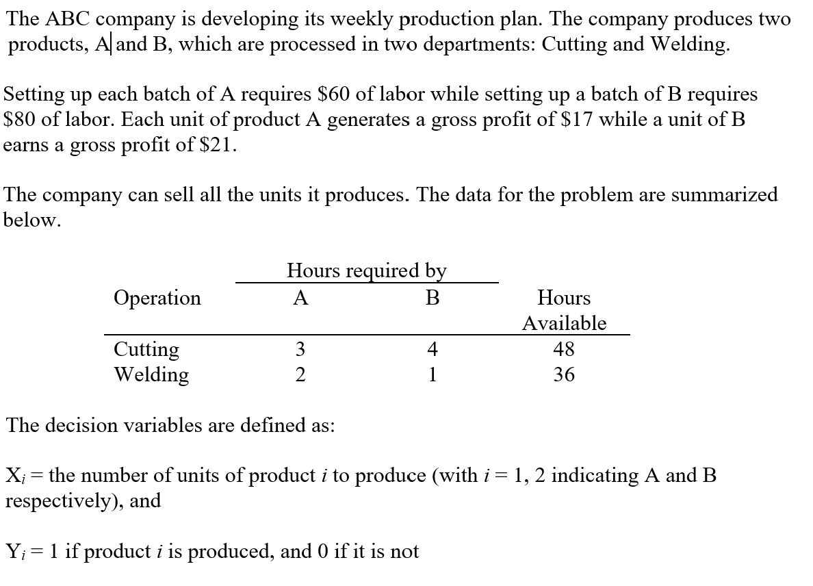 Solved Consider the problem described in the attached "ABC | Chegg.com