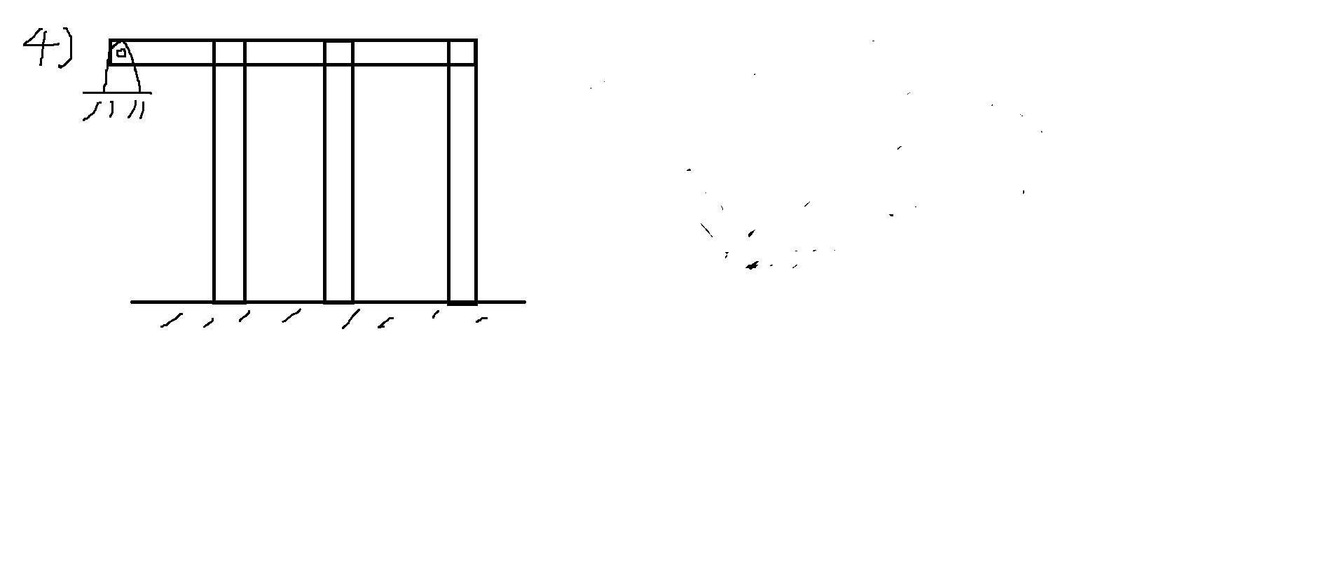 Solved Determine whether the structure is statically | Chegg.com