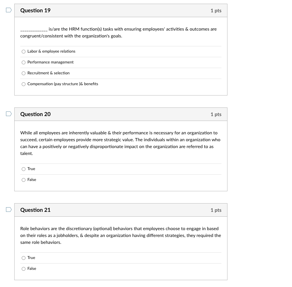 Solved is/are the HRM function(s) tasks with ensuring | Chegg.com