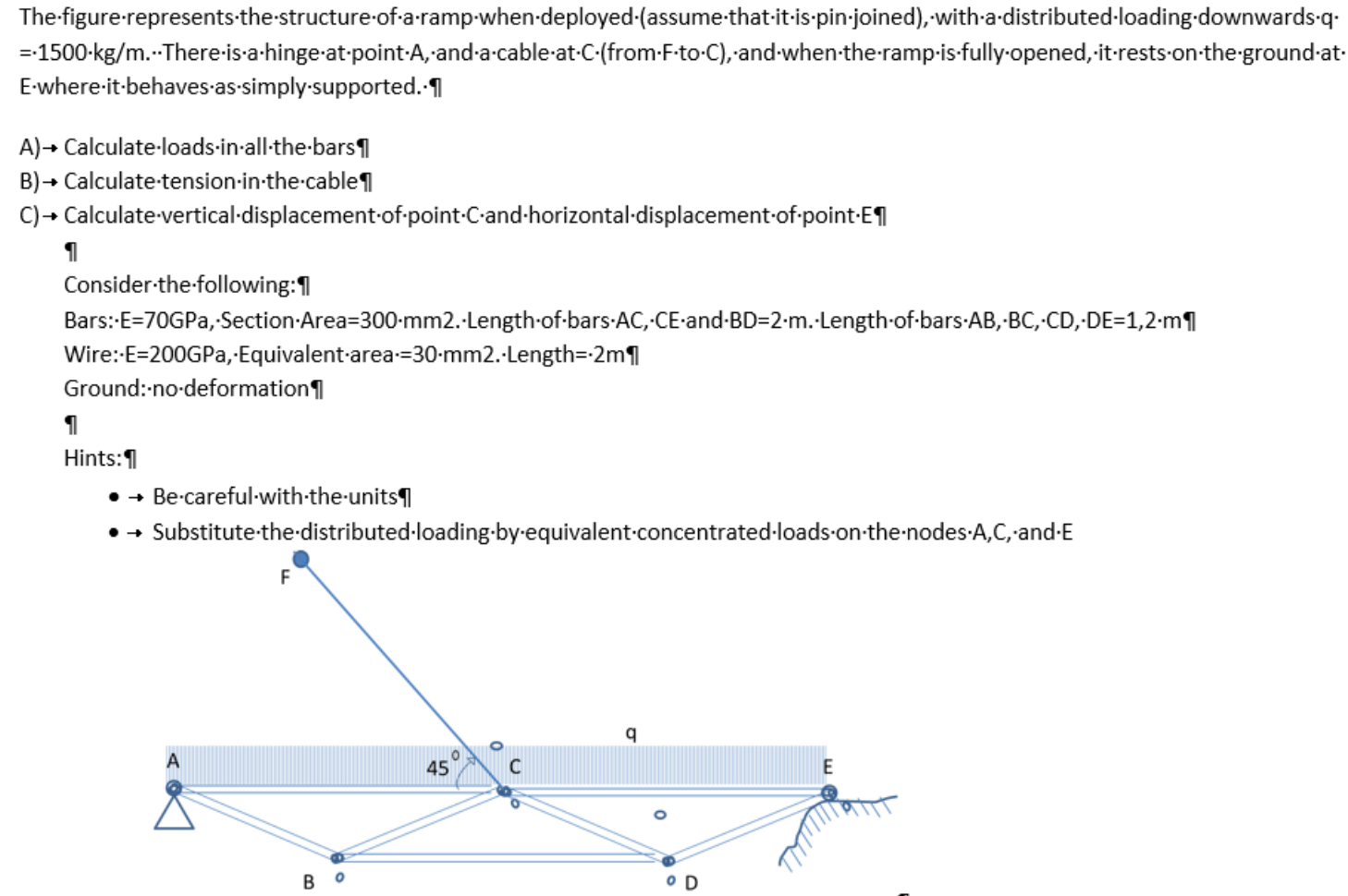 The figure represents the structured of a ramp when | Chegg.com