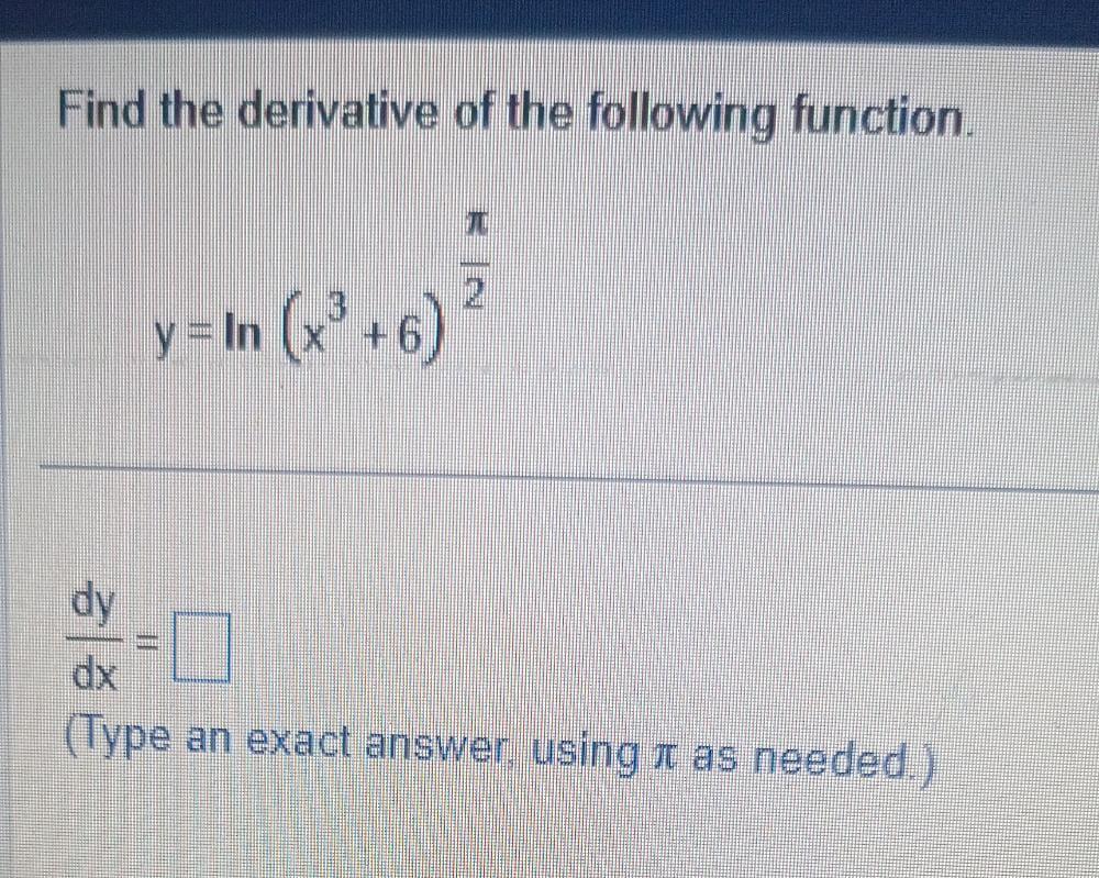 Solved Find the following derivative dxd(ln(x)+4ln(x)) | Chegg.com