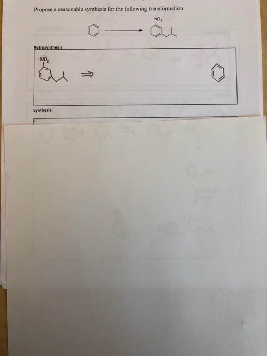 Solved Propose a reasonable synthesis for the following | Chegg.com Solved Propose a reasonable synthesis for the following | Chegg.com