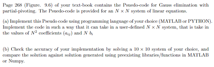 Solved Page 268 (Figure. 9.6) of your text-book contains the | Chegg.com