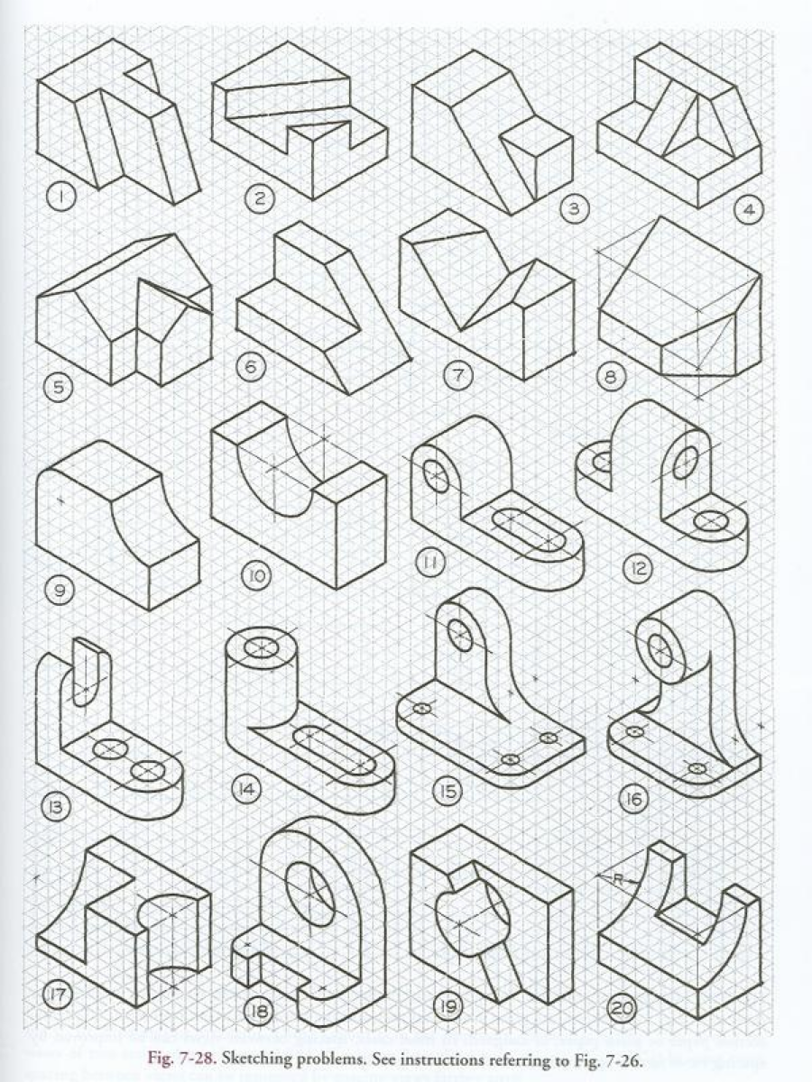 Solved Fig. 7-28. Sketching problems. See instructions | Chegg.com Solved Fig. 7-28. Sketching problems. See instructions | Chegg.com