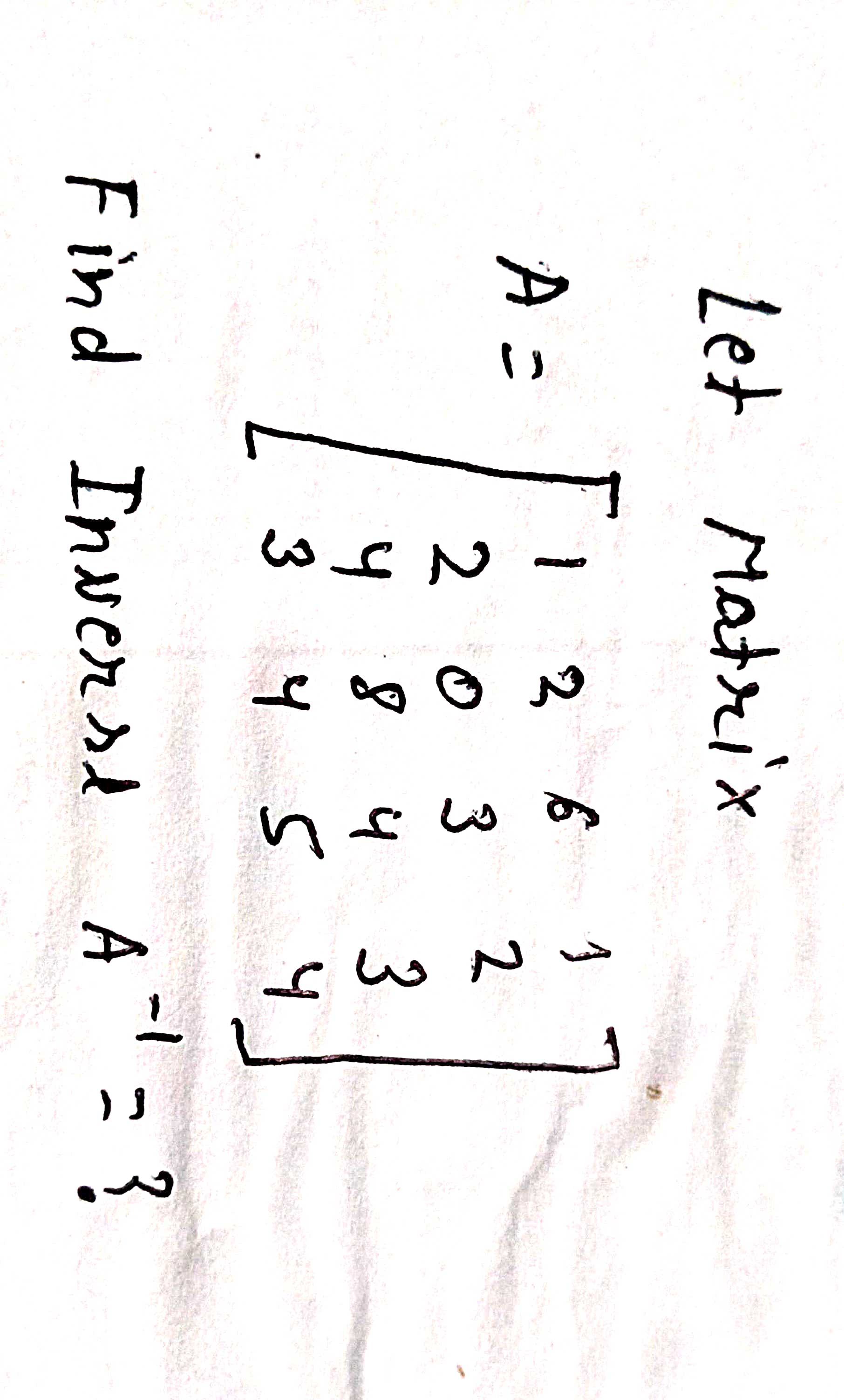 Solved Let MatrixA=[1261203248433454]Find Inverse A-1= ? | Chegg.com