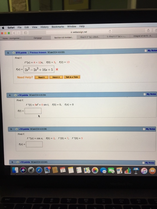 Solved Safari File Edit View History Bookmarks Window Help | Chegg.com Solved Safari File Edit View History Bookmarks Window Help | Chegg.com