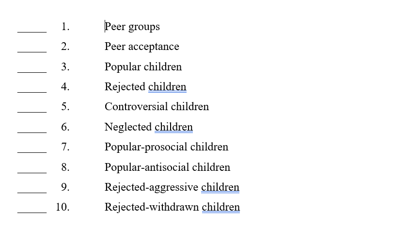 Solved \begin{tabular}{|c|c|} \hline 1. & Peer groups \\ | Chegg.com