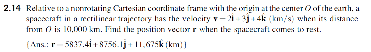 Solved 14 Relative to a nonrotating Cartesian coordinate | Chegg.com