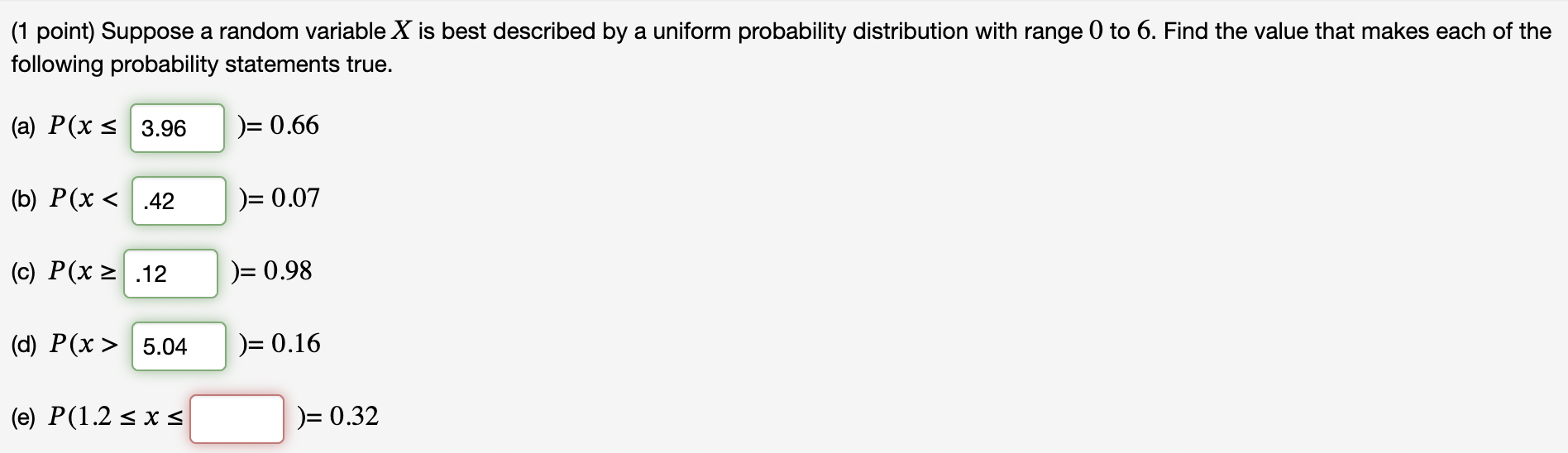 Solved (1 point) Suppose a random variable X is best | Chegg.com