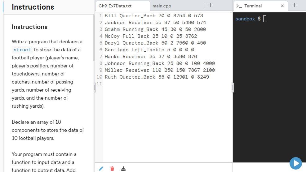 Solved Instructions PLEASE READ ALL AND WRITE IN C++ SO I | Chegg.com